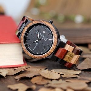 Accessories | Mens 10 Wood Color Watch Nwt Unique | Poshmark